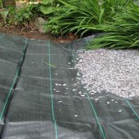 China 100% Virgin PP Anti Weed Mat 90gsm UV Treated Weed Barrier Fabric 0.5m-5m Width for sale