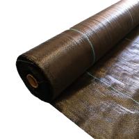 China Black Polypropylene Weed Mat Ground Cover 90gsm UV Treated Landscape Fabric 1.6m Width for sale