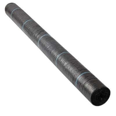 China Agricultural Black Plastic Mulch Film Ground Cover 90gsm UV Treated Weed Mat 1.6m Width for sale