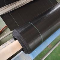 China Agricultural PP Woven Weed Mat Ground Cover 1x100m UV Resistant 90gsm for sale