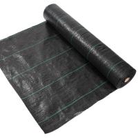 China Agricultural PP Woven Weed Mat Ground Cover 1x100m UV Resistant 90gsm for sale