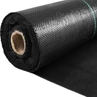 China PP Woven Ground Cover Weed Mat 100gsm UV Treated 2m Width Anti Weed Fabric for sale