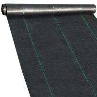 China Nonwoven Anti Weed Mat Black PP Polypropylene Agriculture Weed Barrier Fabric 90gsm 1m Width for sale