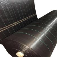 China Nonwoven Anti Weed Mat Black PP Polypropylene Agriculture Weed Barrier Fabric 90gsm 1m Width for sale