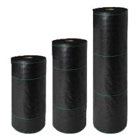 China Nonwoven Anti Weed Mat Black PP Polypropylene Agriculture Weed Barrier Fabric 90gsm 1m Width for sale