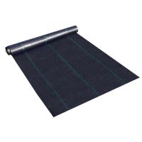 China Nonwoven Anti Weed Mat Black PP Polypropylene Agriculture Weed Barrier Fabric 90gsm 1m Width for sale