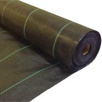 China PP Woven Weed Mat Ground Cover 90gsm 1m Wide Black Agricultural Breathable Fabric for sale