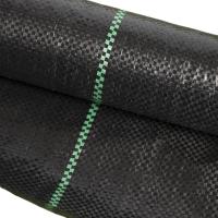 China PP Polypropylene Woven Weed Control Fabric 90gsm UV Treated Landscape Ground Cover 1.6m Width for sale