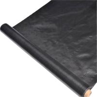 China PP Woven Weed Control Mat 90gsm UV Resistant Ground Cover Fabric 1m x 50m for sale