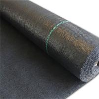 China UV Treated PP Woven Weed Barrier Fabric 4m Width 100 GSM White Greenhouse Weed Control Mat for sale