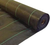 China UV Treated PP Woven Weed Barrier Fabric 4m Width 100 GSM White Greenhouse Weed Control Mat for sale