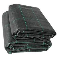 China PP Woven Garden Fabric Weed Mat 90gsm 1.6m Wide UV Resistant Weed Control Ground Cover for sale