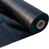 China PP Woven Garden Fabric Weed Mat 90gsm 1.6m Wide UV Resistant Weed Control Ground Cover for sale