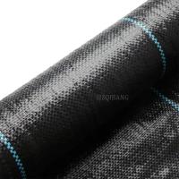 China PP Woven Weed Barrier Ground Cover Fabric 90gsm 1m Wide UV Treated Black Landscape Mat for sale