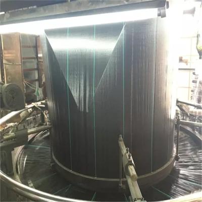 China PP Woven Weed Barrier Ground Cover Fabric 90gsm 1m Wide UV Treated Black Landscape Mat for sale