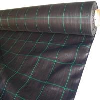 China PP Woven Weed Barrier Ground Cover Fabric 90gsm 1m Wide UV Treated Black Landscape Mat for sale