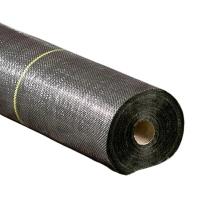 China PP Woven Weed Control Mat 90gsm Ground Cover Fabric 1.6m Wide UV Resistant Agricultural Black Plastic for sale
