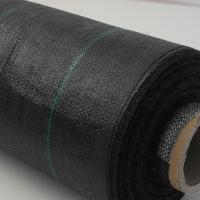 China PP Woven Weed Barrier Ground Cover Fabric 90gsm UV Resistant Anti Weed Mat 1.6m Wide for sale