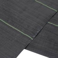 China PP Woven Weed Barrier Ground Cover Fabric 90gsm UV Resistant Anti Weed Mat 1.6m Wide for sale