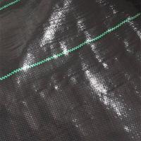 China PP Woven Weed Barrier Ground Cover Fabric 90gsm UV Resistant Anti Weed Mat 1.6m Wide for sale