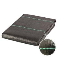 China PP Woven Weed Barrier Ground Cover Fabric 90gsm UV Resistant Anti Weed Mat 1.6m Wide for sale