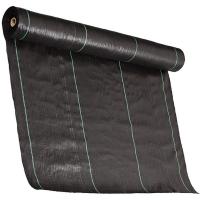 China PP Woven Weed Barrier Ground Cover Fabric 90gsm UV Resistant Anti Weed Mat 1.6m Wide for sale
