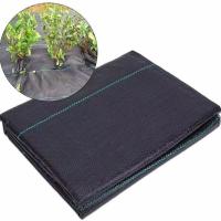 China PP Woven Weed Barrier Ground Cover Fabric 100gsm UV Resistant Anti Weed Mat for Gardening for sale