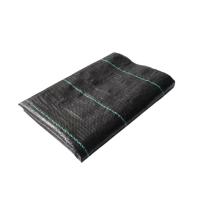 China PP Woven Landscape Fabric Ground Cover Weed Mat 90gsm 1.6m Wide UV Resistant for sale