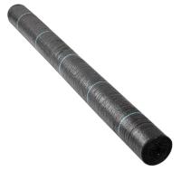 China Recyclable PP Woven Weed Control Mat 90gsm Black with White Lines Chemical Resistant for Garden for sale