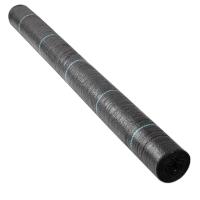 China Recyclable PP Woven Weed Control Mat 90gsm Black with White Lines Chemical Resistant for Garden for sale