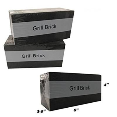 China BBQ Grill Cleaning Stone Block 8x4x3.5 Inch Foam Glass Pumice Griddle Cleaner for sale