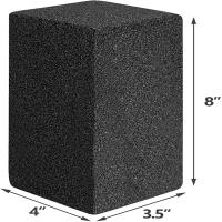 China Eco-Friendly Foam Glass Grill Cleaning Brick 8x4x3.5 Inch Pumice Stone for BBQ Griddle Oven for sale