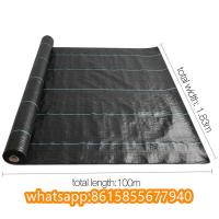 China PP Woven Anti Weed Mat Ground Cover 90gsm UV Treated 3-5 Year Lifespan for sale