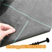 China PP Woven Anti Weed Mat Ground Cover 90gsm UV Treated 3-5 Year Lifespan for sale