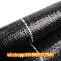 China PP Woven Anti Weed Mat Ground Cover 90gsm UV Treated 3-5 Year Lifespan for sale