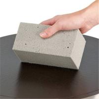 China Reusable Foam Glass Grill Cleaning Brick 8x4x3.5 Inch Eco Friendly Pumice Stone for Griddle for sale