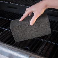 China Eco-Friendly Grill Cleaning Brick 8x4x3.5 Inch Foam Glass Pumice Stone for BBQ Griddle for sale