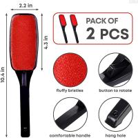 China Rotating Lint Brush with Replaceable Head 10.75 Inch Dual Sided Lint Remover for sale