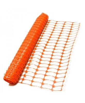 China HDPE Safety Fence Barrier UV Treated 1.2m x 50m Roll Orange Warning Mesh for Construction Sites for sale