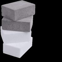 China Grill Brick GB-12 Black Pumice Stone Grill Cleaning Brick 8x4x3.5 Inch Foam Glass for sale