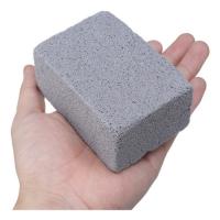 China Large Grill Cleaning Stone 8x4x3.5 inch Non-Toxic Foam Glass BBQ Griddle Cleaner Block for sale