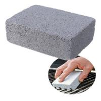 China Large Grill Cleaning Stone 8x4x3.5 inch Non-Toxic Foam Glass BBQ Griddle Cleaner Block for sale