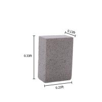 China Heavy Duty Grill Cleaning Stone Block 8x4x3.5 Inch Pumice Griddle Brick for BBQ for sale