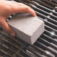 China Heavy Duty Grill Cleaning Brick with Handle 8x4x3.5 Inch Pumice Stone for BBQ Griddle for sale
