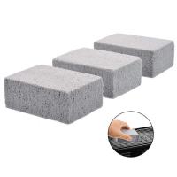 China Scrubbin Stone Grill Cleaner Handle-Protect Hands & Nails When Scouring Grill with Three Scrubbin Stone for sale