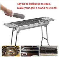 China Scrubbin Stone Grill Cleaner Handle-Protect Hands & Nails When Scouring Grill with Three Scrubbin Stone for sale