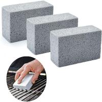 China Griddle Cleaning Kit with 10 Scouring Pads 2 Grill Stone Bricks 1 Scraper 2 Handles for Blackstone Weber BBQ for sale