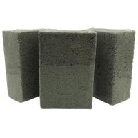 China Foam Glass Grill Cleaning Stone 8x4x3.5 Inch Pumice Brick for BBQ Griddle Oven 3 Pack for sale