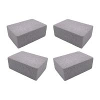 China Heavy Duty Pumice Stone Grill Cleaning Brick 4 Pack 8x4x3.5 Inch Foam Glass for BBQ Griddle for sale