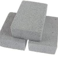 China Heavy Duty Grill Cleaning Stone Block 8x4x3.5 Inch Pumice Griddle Brick with Handle for sale
